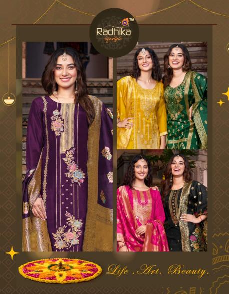 Radhika Banarasi 1 Festive Wear Silk Designer Readymade Collection ...