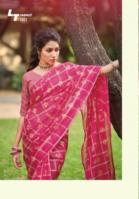 lt fashion saachi micro decent look saree catalog: Textilecatalog
