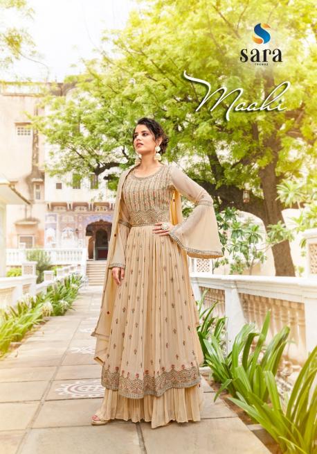 Sara Maahi Heavy Georgette Designer Embroidery Suit Collection ...