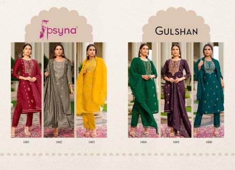 Psyna Gulshan Festival Wear Silk Designer Readymade Collection ...