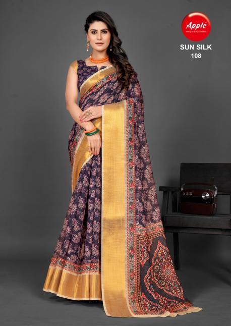 Apple Sun Silk Vol 1 Festive New Silk Saree Collection: Textilecatalog