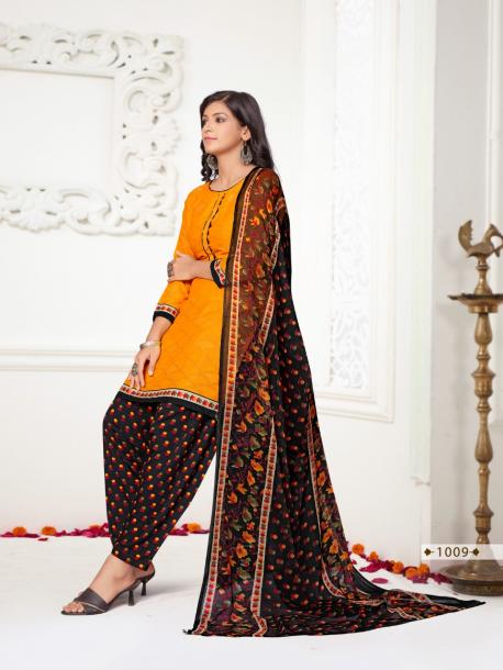 Rajna American Crepe Printed Dress Material Collection: Textilecatalog