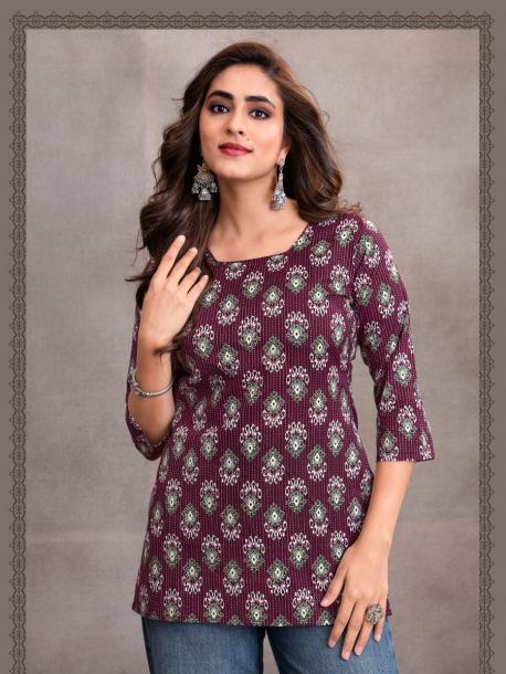 Imperia Navjivan Vol 2 Fancy Kantha Cotton Ladies Top Collection ...