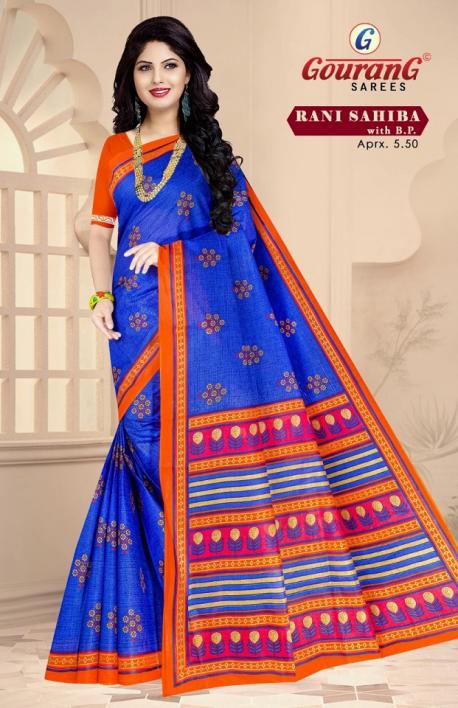 Gourang Rani Sahiba Vol-2 – Cotton Saree: Textilecatalog