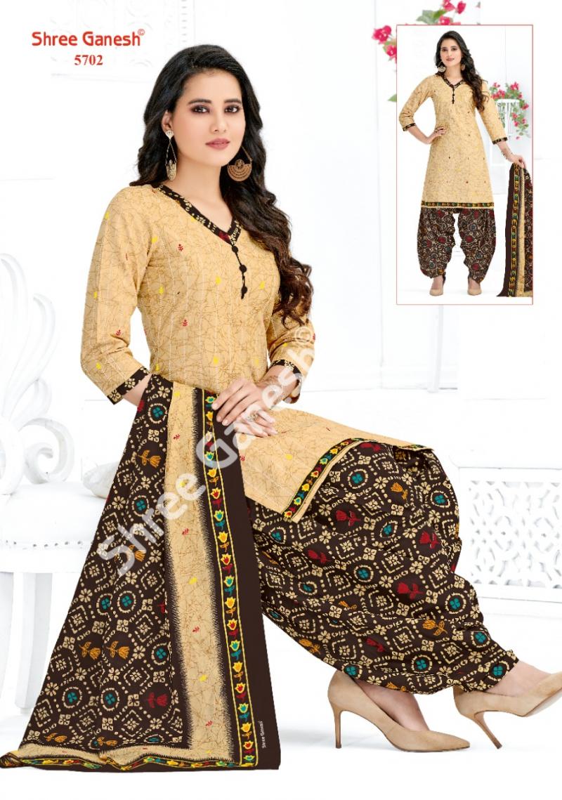 Shree Ganesh Panchi Vol-7 Cotton Patiyala Designer Dress Material ...