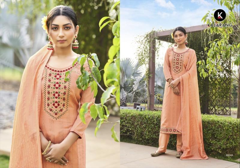 Kalarang Mangalya Silk Designer Dress Material Collection: Textilecatalog