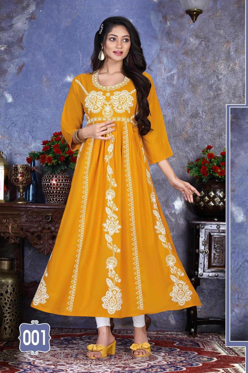 Beauty Queen Urwah Vol 1 Fancy Long Designer Anarkali Kurti Collection ...