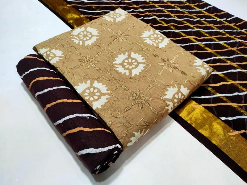 Nemi Wax Batik Leriyu With Work Vol-7 Cotton Designer Dress Material ...