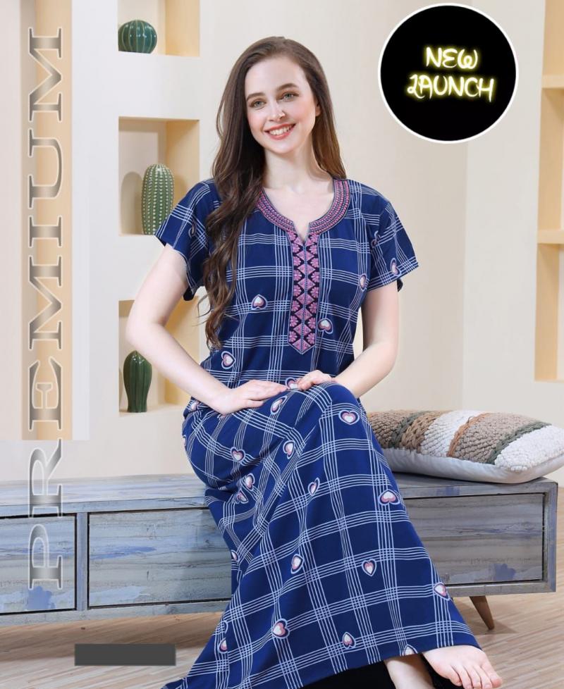 shinker nighty gown vol jasime 2 a-f Hosiery Cotton Designer Nighty ...