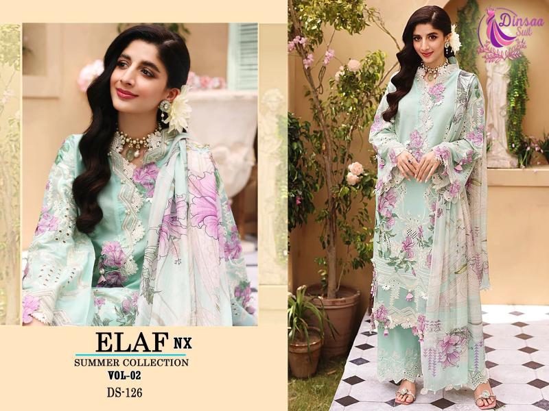 Dinsaa Elaf Summer Collection Vol 2 Nx Designer Pakistani Suit ...