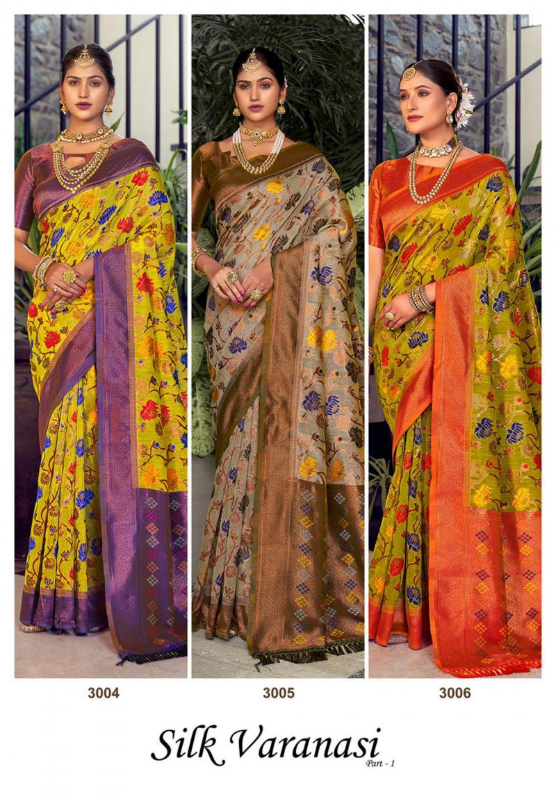 Siddharth Silk Varanasi Vol 1 Frestive Designer Saree Collection ...