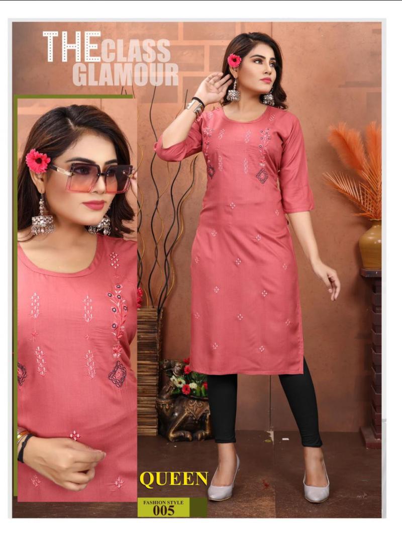 Trendy Queen Vol 1 Rayon Exclusive Designer Kurti Collection ...