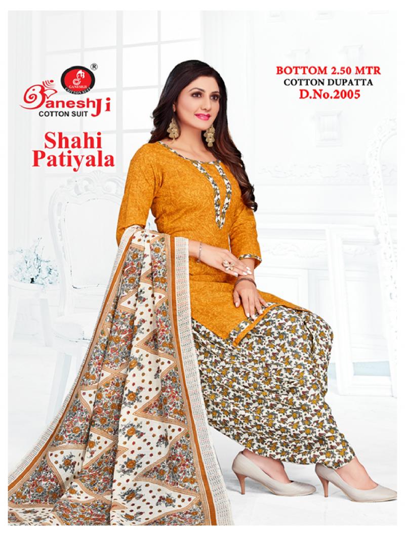 Ganeshji Shahi Patiyala Vol-2 Cotton Designer Dress Material ...