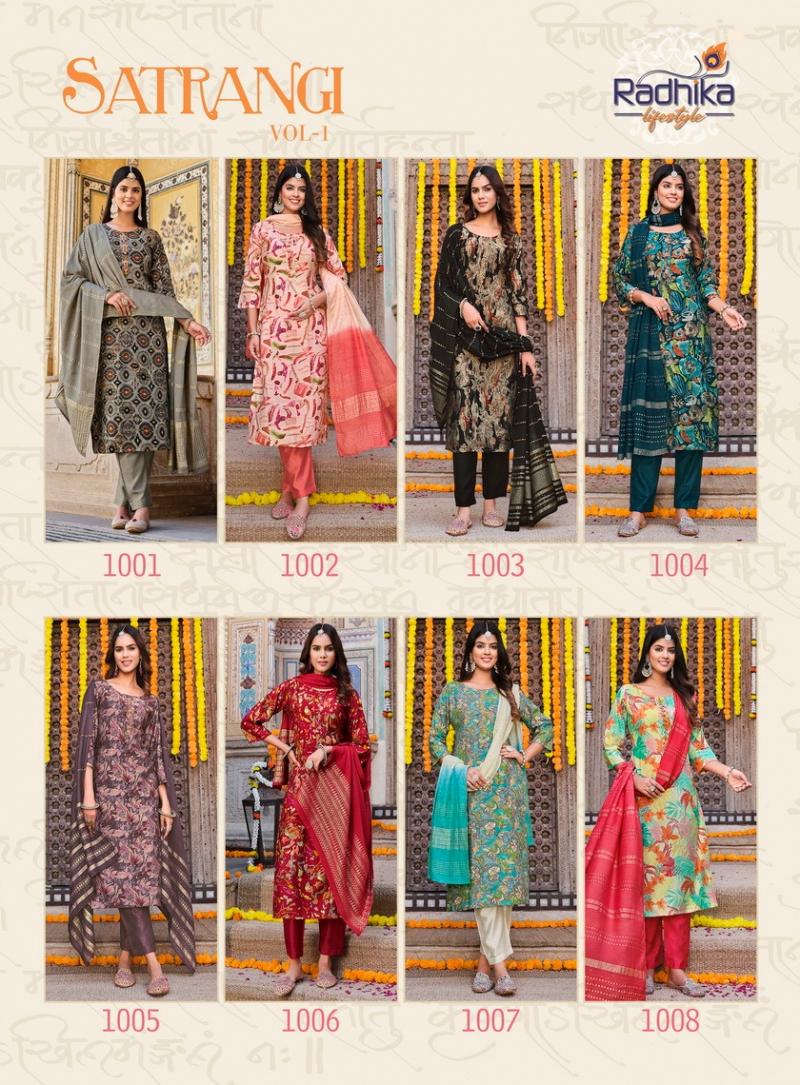Radhika Satrangi Vol 1 Festive Wear Ready Made Collection: Textilecatalog