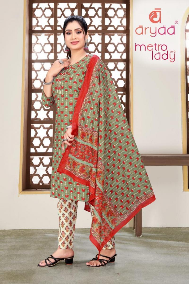 Aryaa Metro Lady Vol-2 – Kurti Pant With Dupatta: Textilecatalog