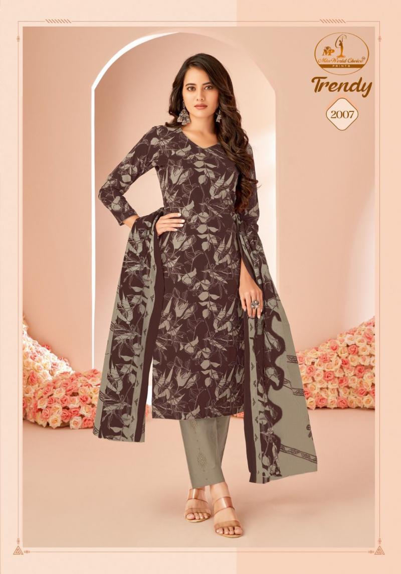 Miss World Trendy Vol-02 – Dress Material: Textilecatalog