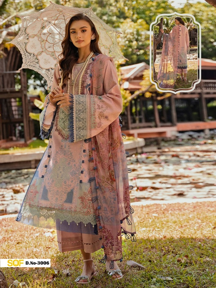 Sof Ayra B Vol-3 Karachi Dress Material: Textilecatalog
