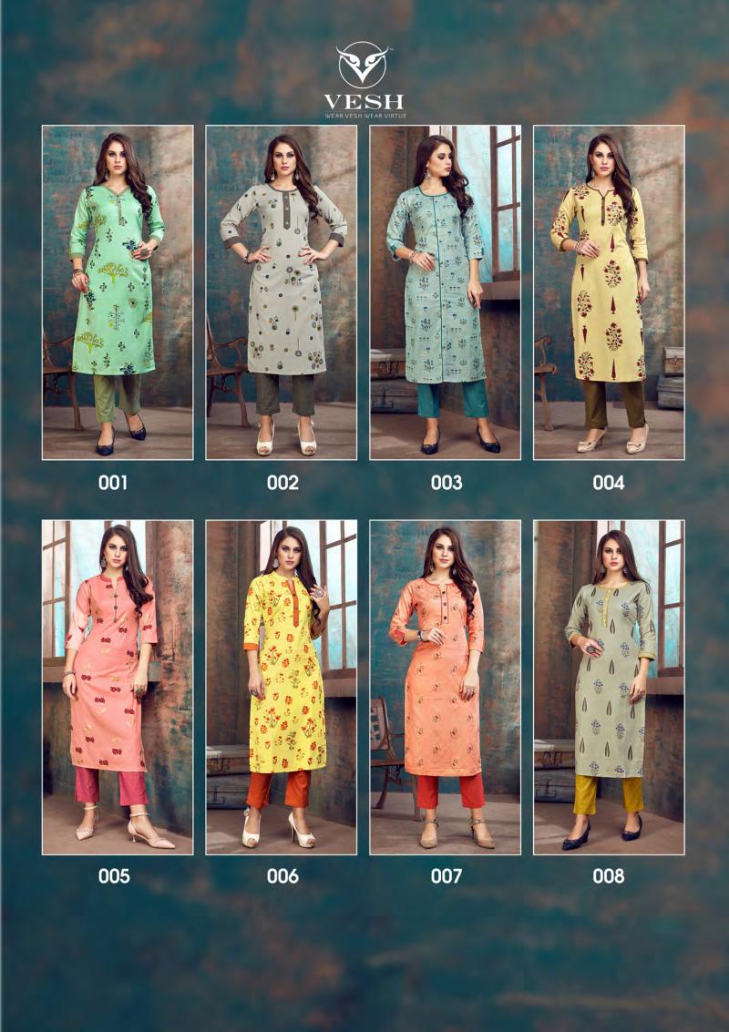 Vesh-Veronika-Rayon-Kurti-Pant: Textilecatalog