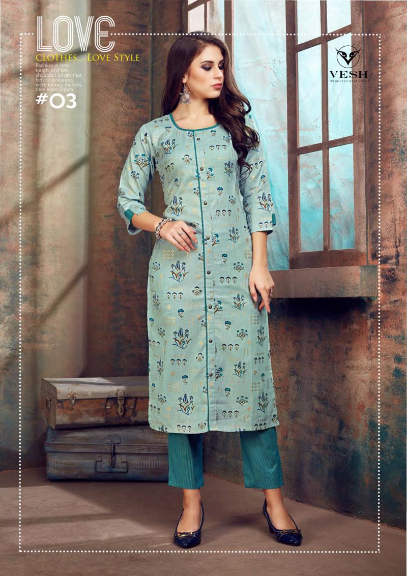 Vesh-Veronika-Rayon-Kurti-Pant: Textilecatalog