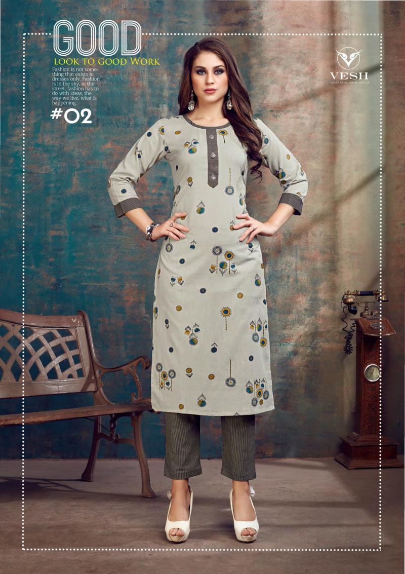 Vesh-Veronika-Rayon-Kurti-Pant: Textilecatalog