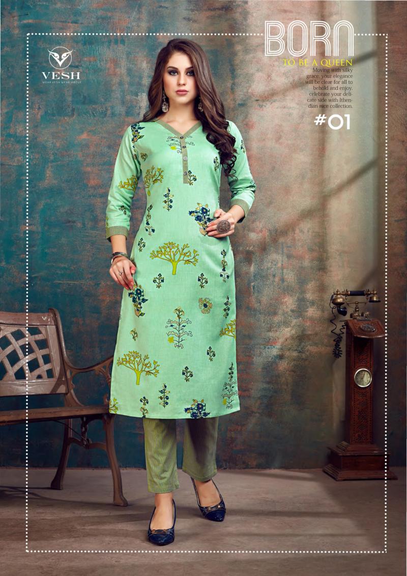 Vesh-Veronika-Rayon-Kurti-Pant: Textilecatalog